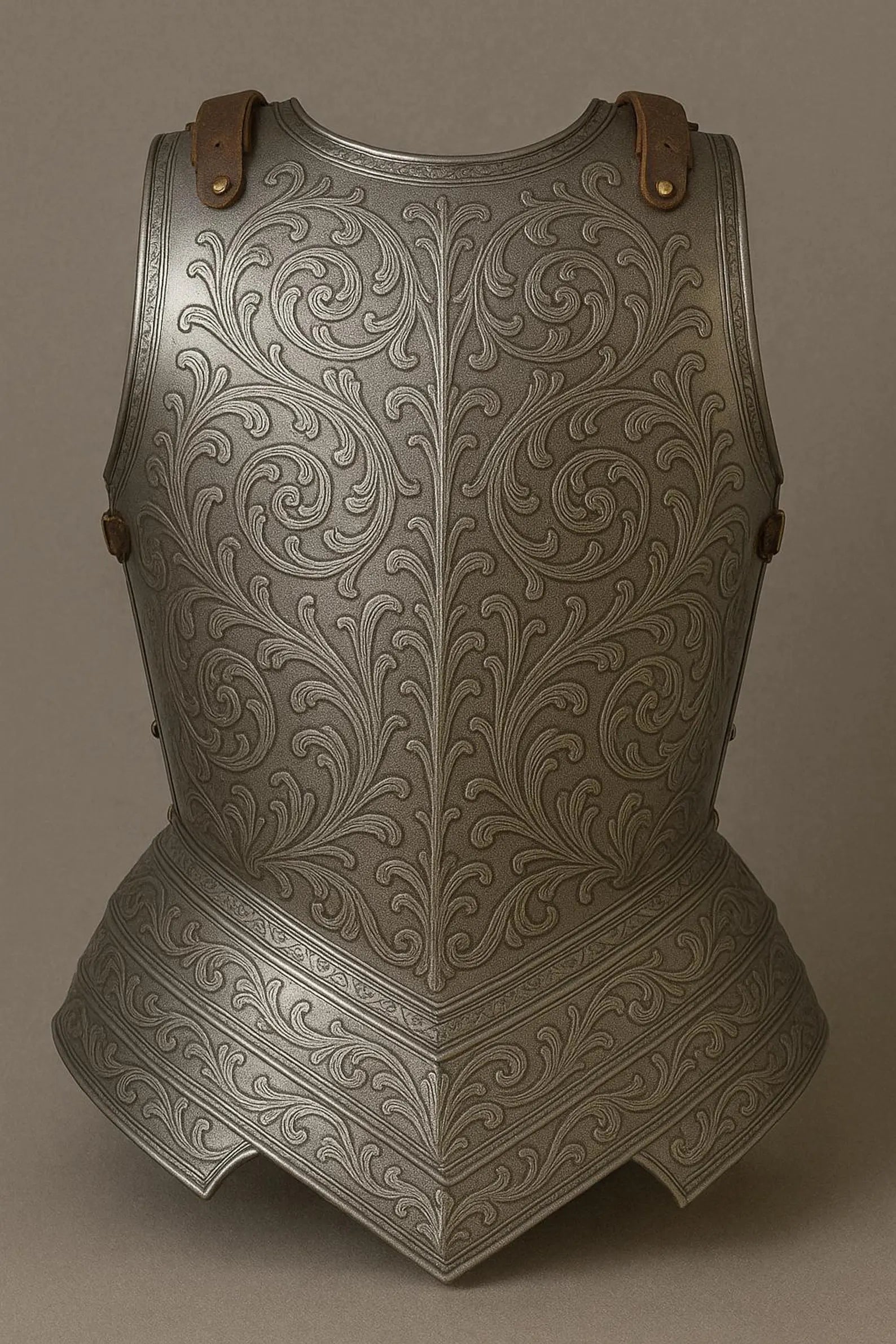 Medieval Engraved Chest | Mirror Polish Cuirass | Renaissance Costume ...